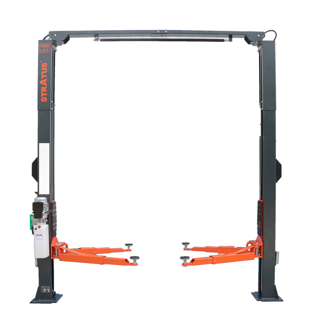 Stratus 2 Post 10,000 lbs Pro Clear Floor Car Lift, ETL Certified Powe